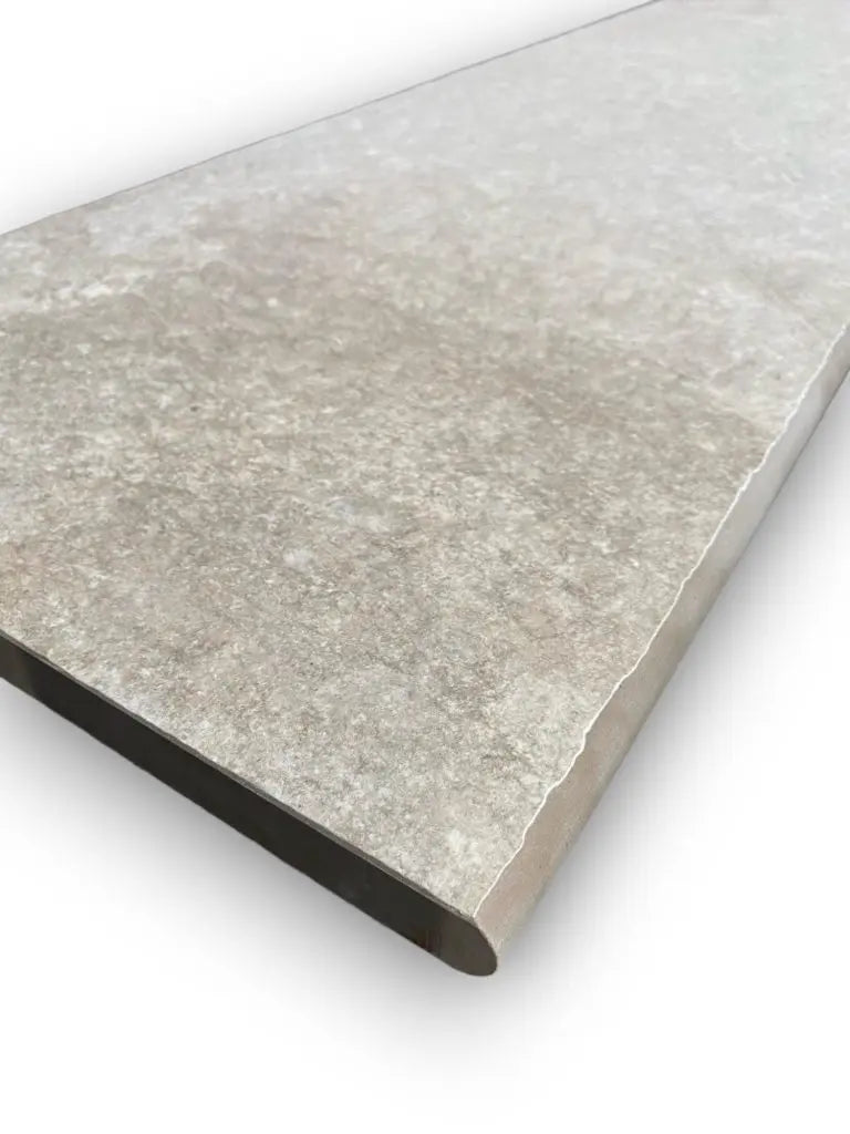 bullnose Indiana Beige Outdoor porcelain Tile 300x1200x20 mm – Vivido Tiles